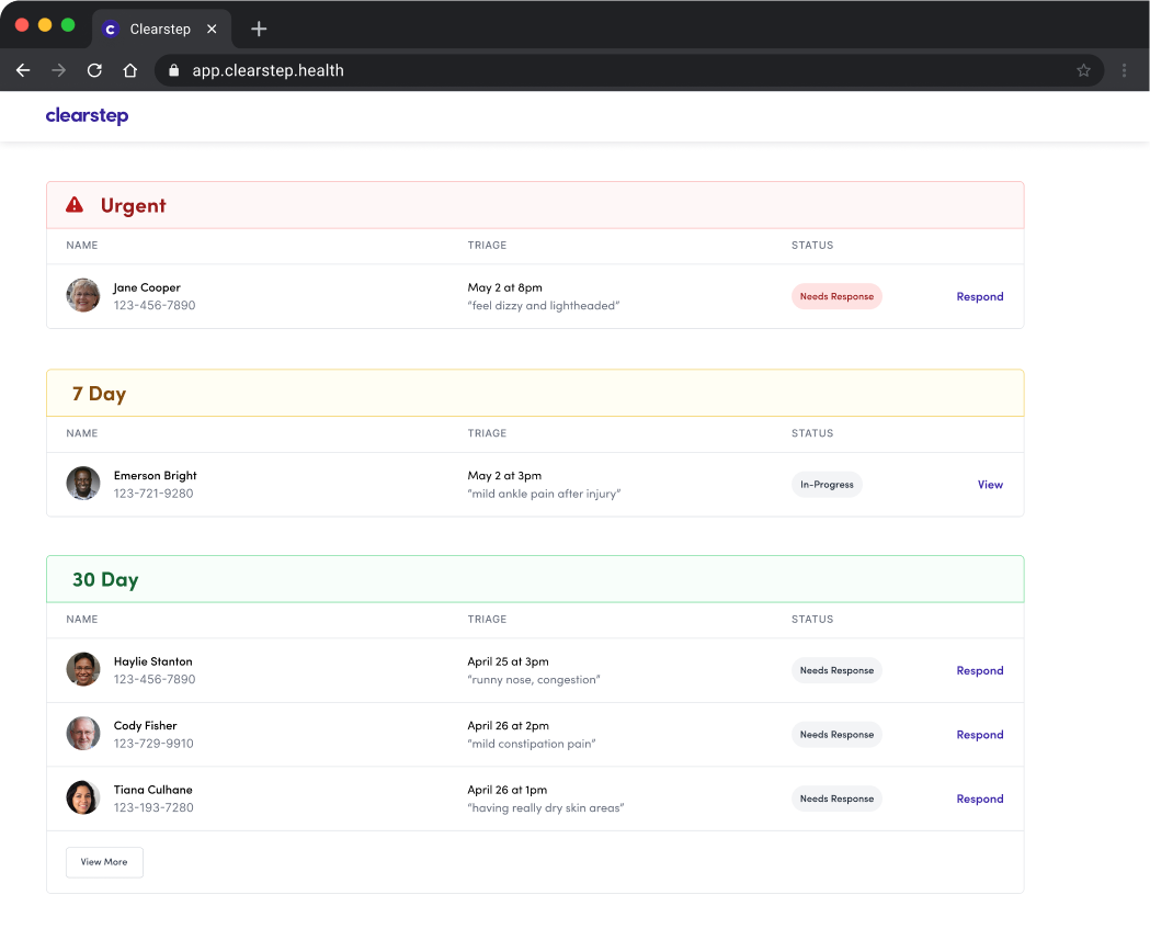 Clearstep: AI Chat Solutions for Healthcare